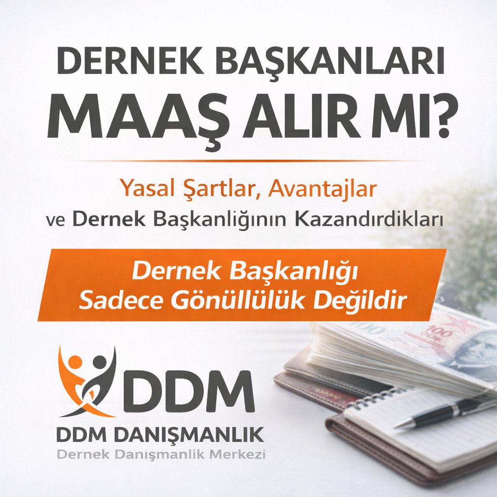 DERNEK BAŞKANLARI MAAŞ ALIR MI – DDM DANIŞMANLIK